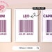Gemini Zodiac SVG | Astrology, Horoscope, Barcode, Moon, Sun, Birthday ...