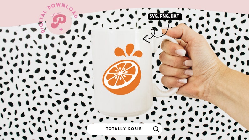 Orange SVG Summer Fruit Clipart Orange Slice Printable - Etsy