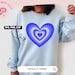 Blue Heart SVG Y2K Inspired Latte Heart Blue Love - Etsy
