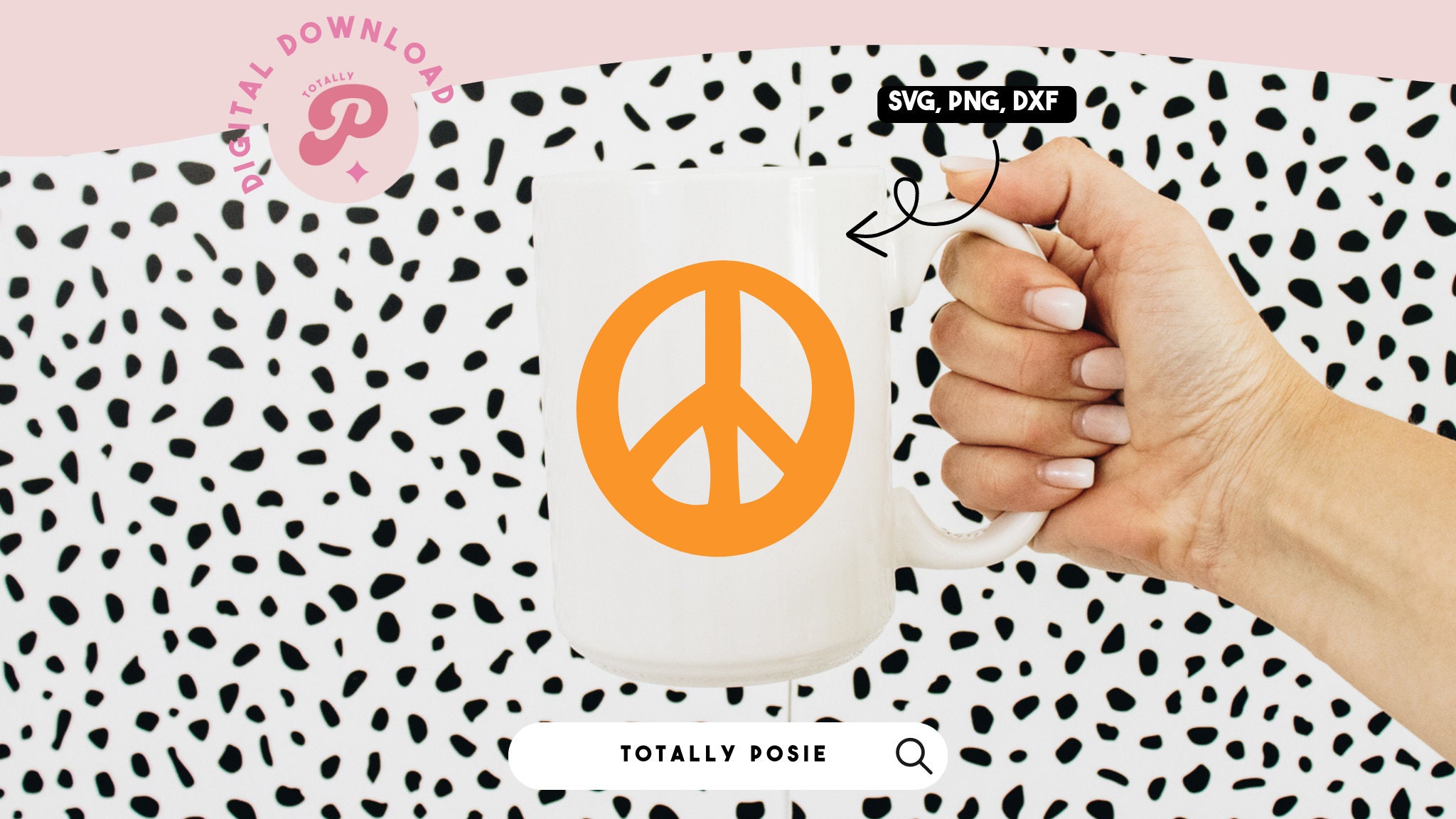 Orange Peace Sign SVG Clipart Doodles Graphic Vector SVG - Etsy