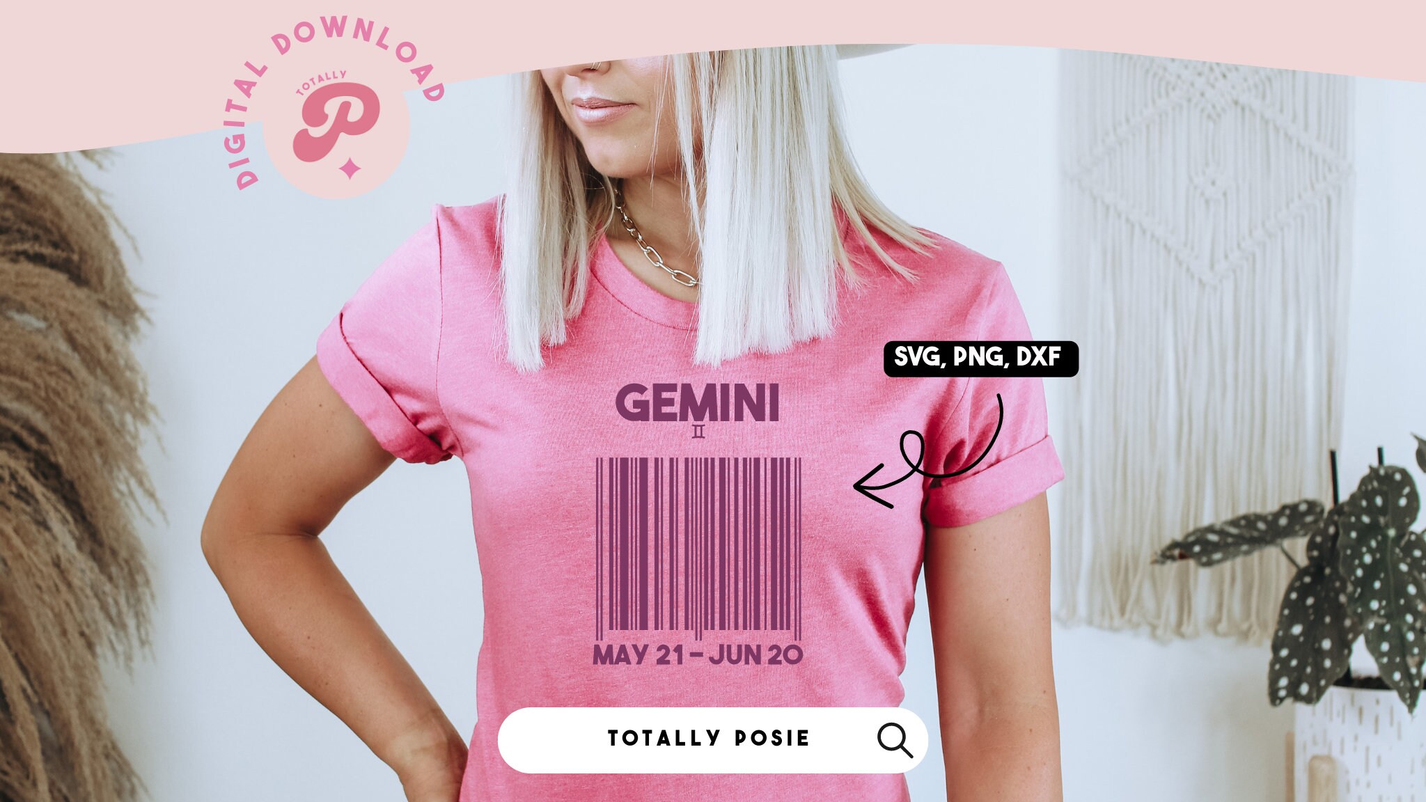 Gemini Zodiac SVG | Astrology, Horoscope, Barcode, Moon, Sun, Birthday ...