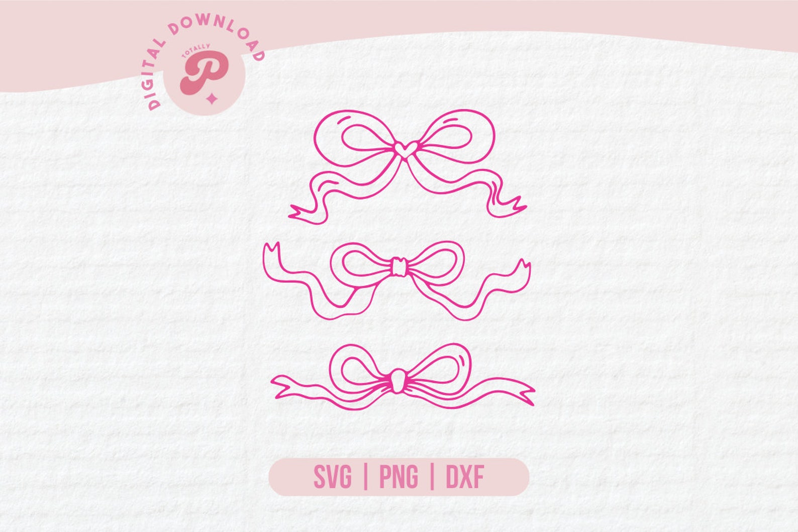 Pink Bows SVG Preppy Pink Bow, Pink Bows, Pink Coquette Aesthetic ...