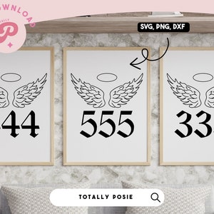 Angel Numbers SVG Bundle | Angel Aesthetic SVG, Spiritual, Trendy ...