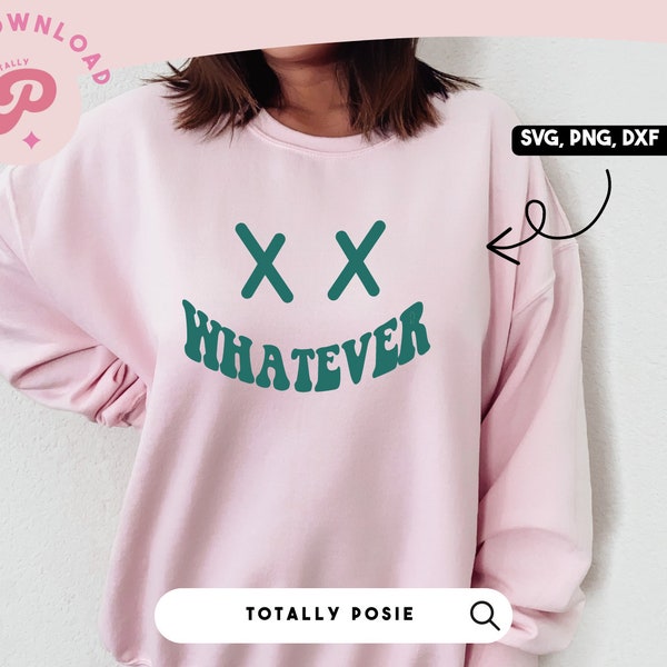Whatever Smile Svg - Etsy