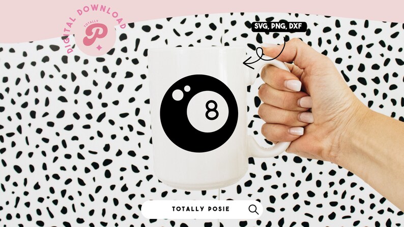 Magic 8 Ball SVG Fortune Clipart, Doodle, Graphic, Vector SVG, Sticker ...