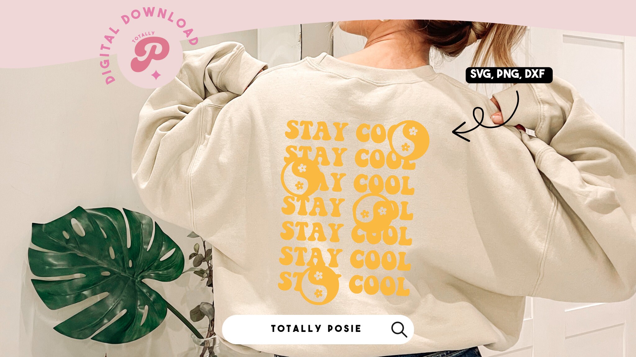 Stay Cool SVG | Cool, Happiness, Balance, Positivity, Yin Yang ...