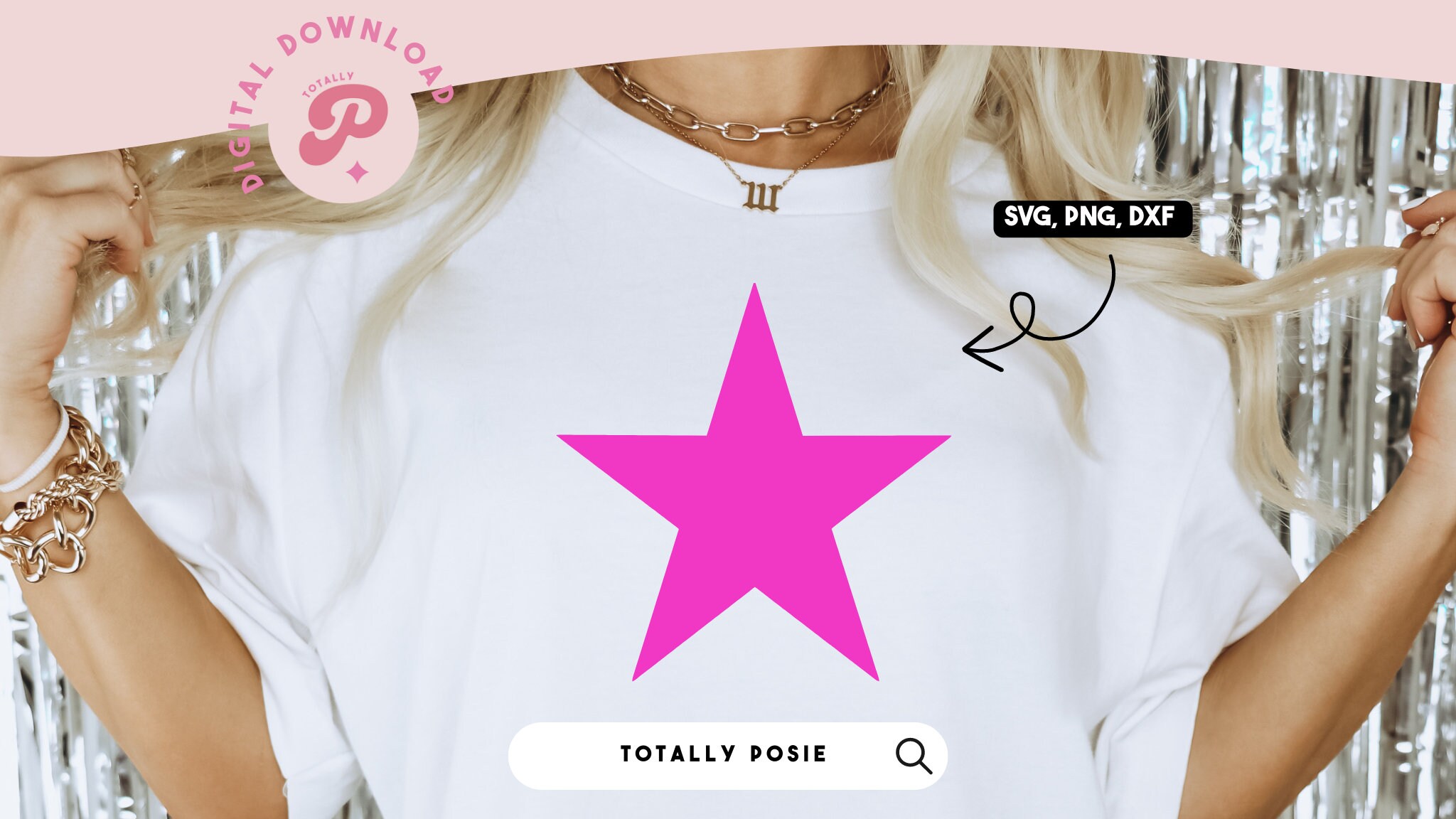 Stars SVG Clipart, Doodles, Pink Stars Graphic, Vector SVG, Sticker ...