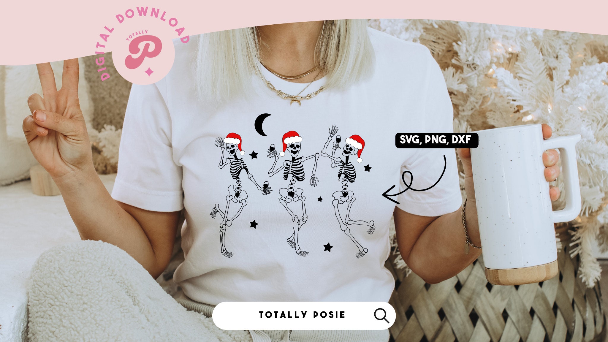 Santa Skeletons SVG Christmas Winter Santa Baby Dancing - Etsy