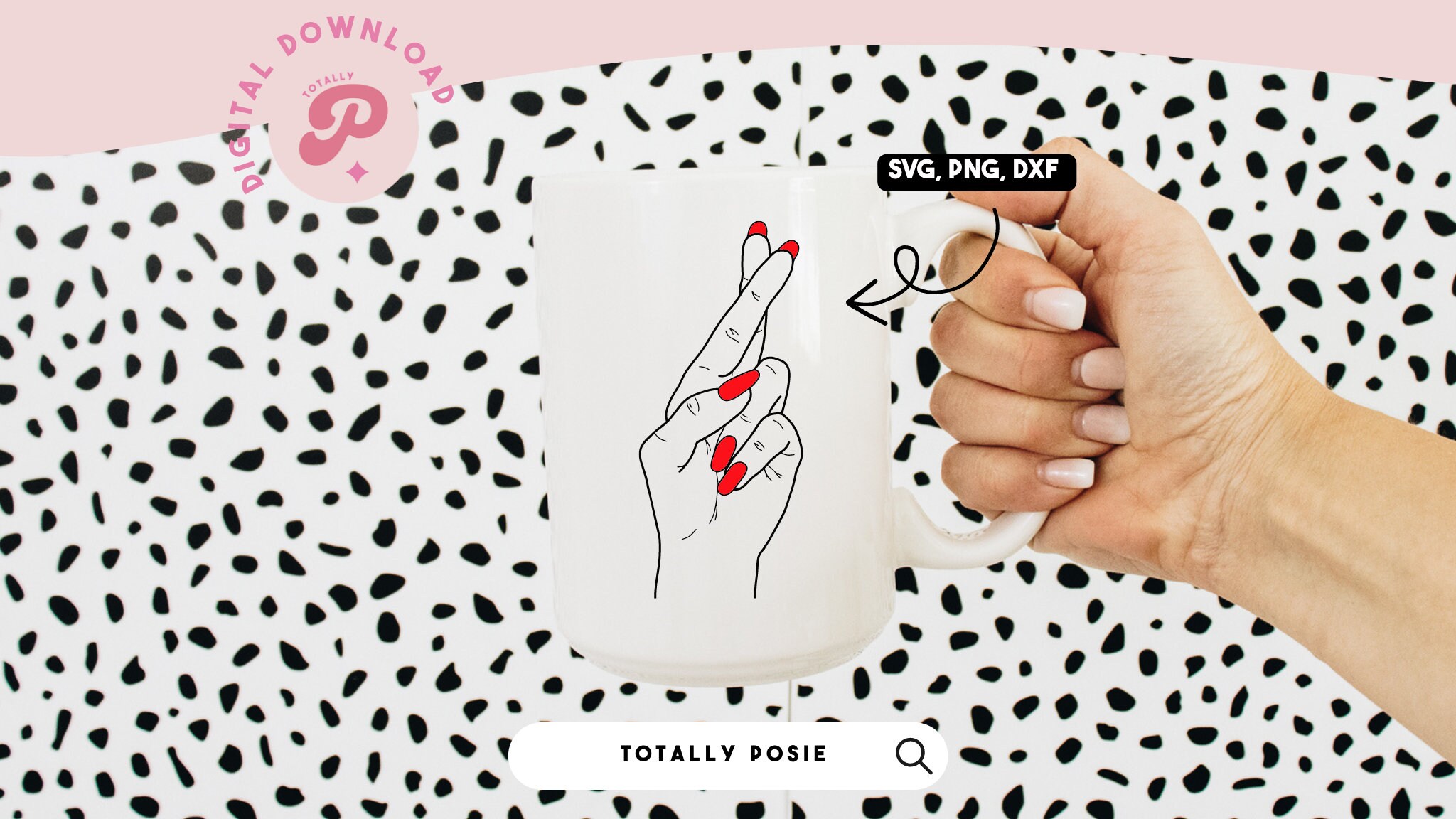 Fingers Crossed SVG Wish for Luck, Hands SVG, Good Luck, Woman Hand ...