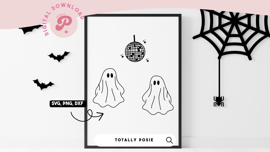 Ghost Spooky Disco SVG Retro Groovy Halloween Ghosts - Etsy