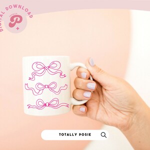 Pink Bows SVG | Preppy Pink Bow, Pink Bows, Pink Coquette Aesthetic ...