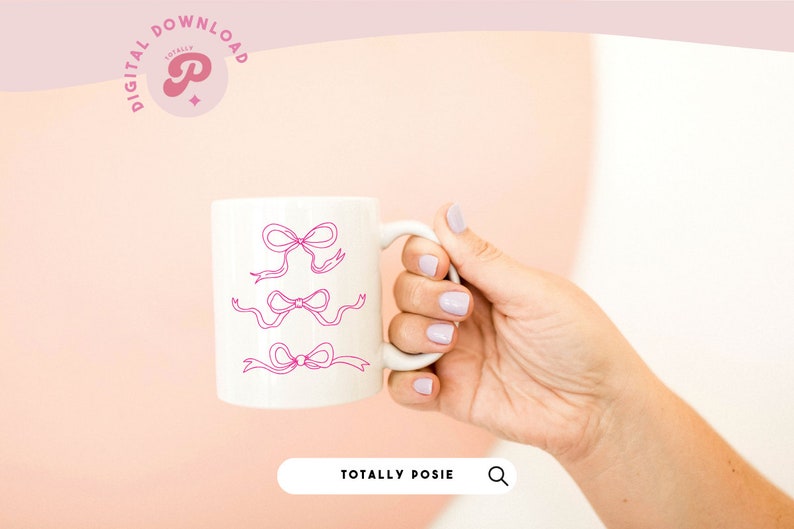 Pink Bows SVG Preppy Pink Bow, Pink Bows, Pink Coquette Aesthetic ...