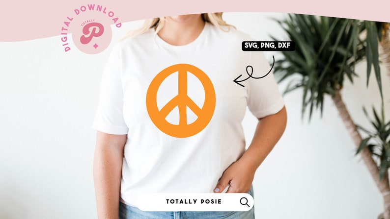 Orange Peace Sign SVG Clipart Doodles Graphic Vector SVG - Etsy