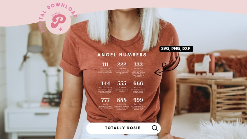 Angel Numbers SVG Angel Aesthetic SVG, Spiritual, Trendy, Lucky Numbers ...