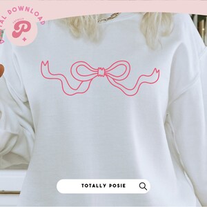 Red Heart Bow SVG | Preppy Red Bow, Pink Bows, Red Coquette Aesthetic ...