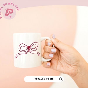 Red Heart Bow SVG Preppy Red Bow, Pink Bows, Red Coquette Aesthetic ...