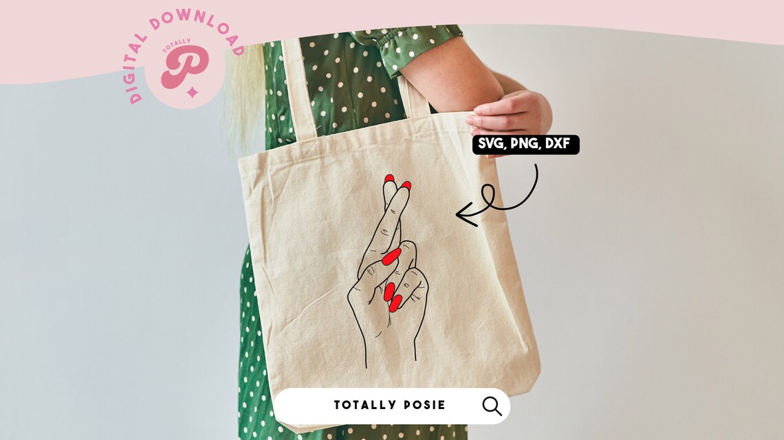 Fingers Crossed SVG Wish for Luck Hands SVG Good Luck - Etsy