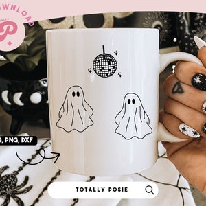 Ghost Spooky Disco SVG | Retro, Groovy, Halloween, Ghosts, Disco Ball ...