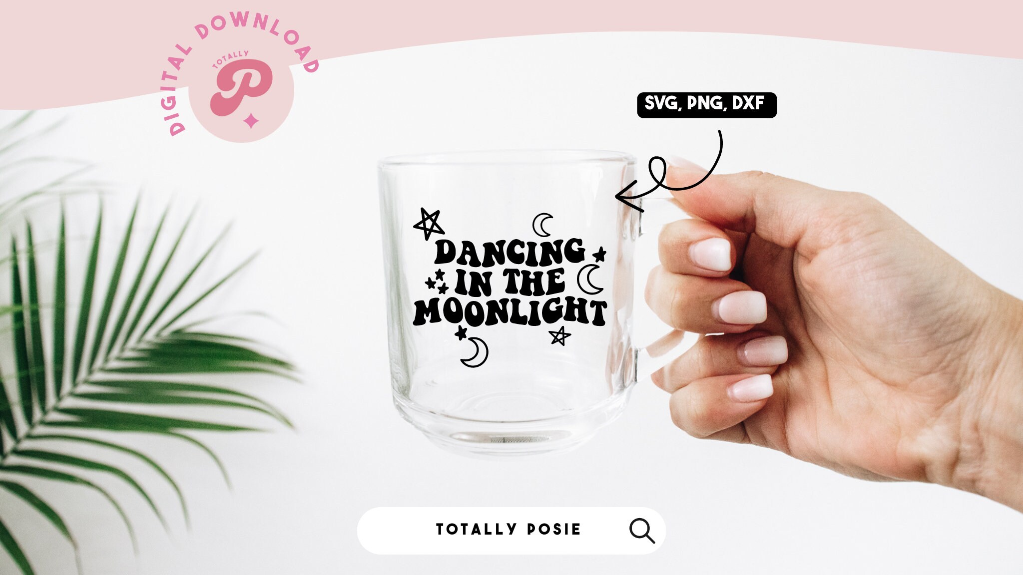 Dancing in the Moonlight SVG Retro Wavy Text Stars Moon - Etsy