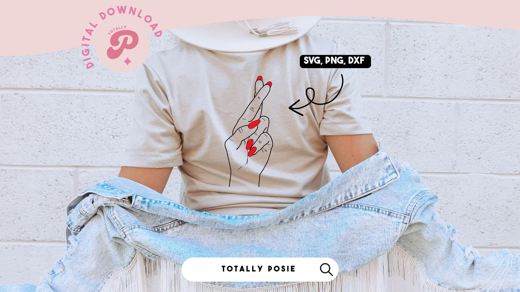 Fingers Crossed SVG Wish for Luck Hands SVG Good Luck - Etsy