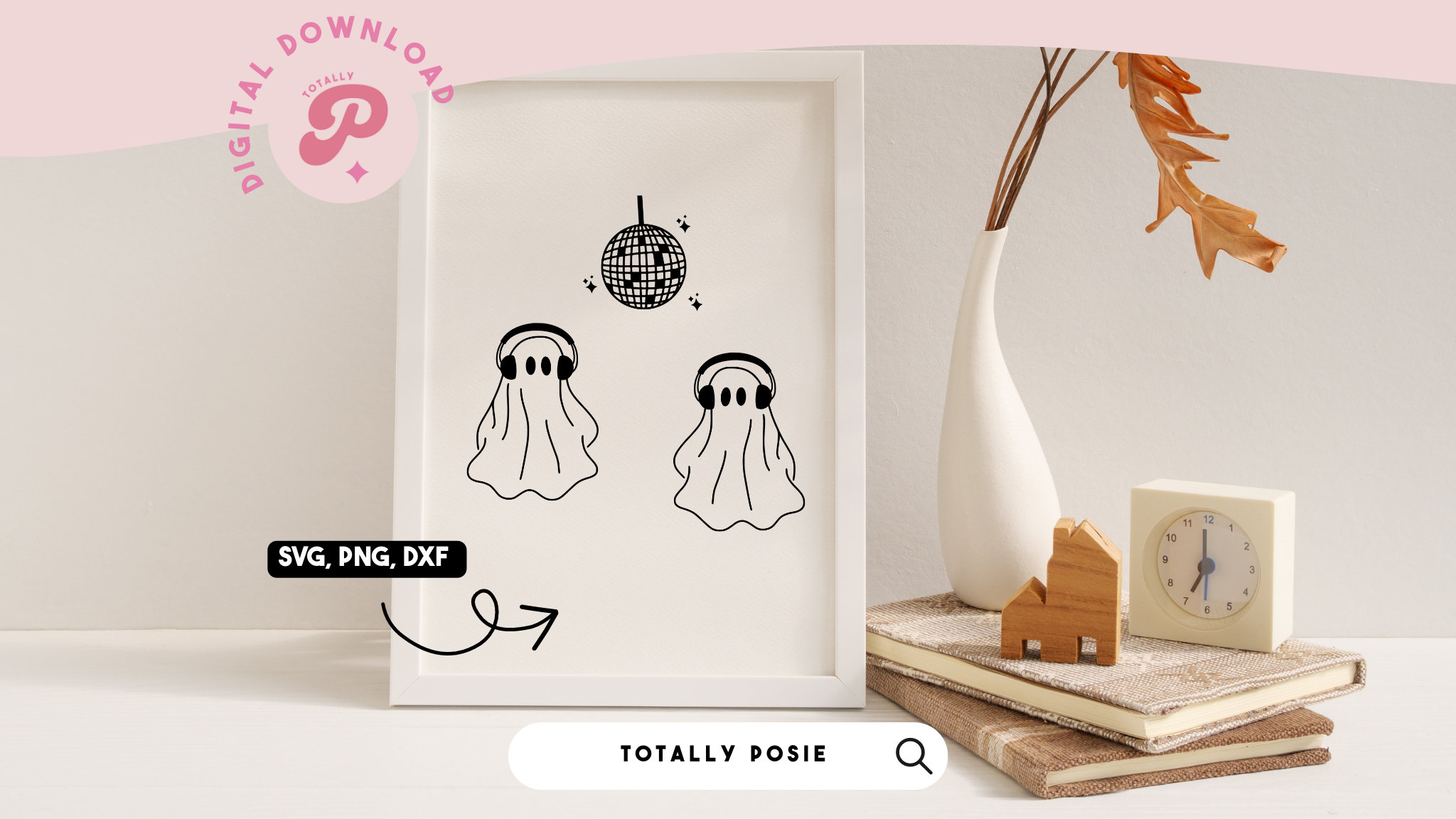 Ghost Spooky Disco SVG Retro Groovy Halloween Ghosts - Etsy
