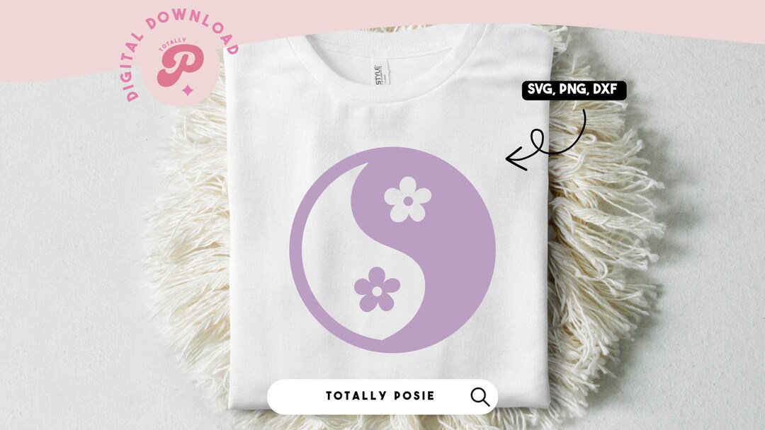 Yin Yang SVG | Clipart, Doodles, Flowers, Graphic, Vector SVG, Sticker ...