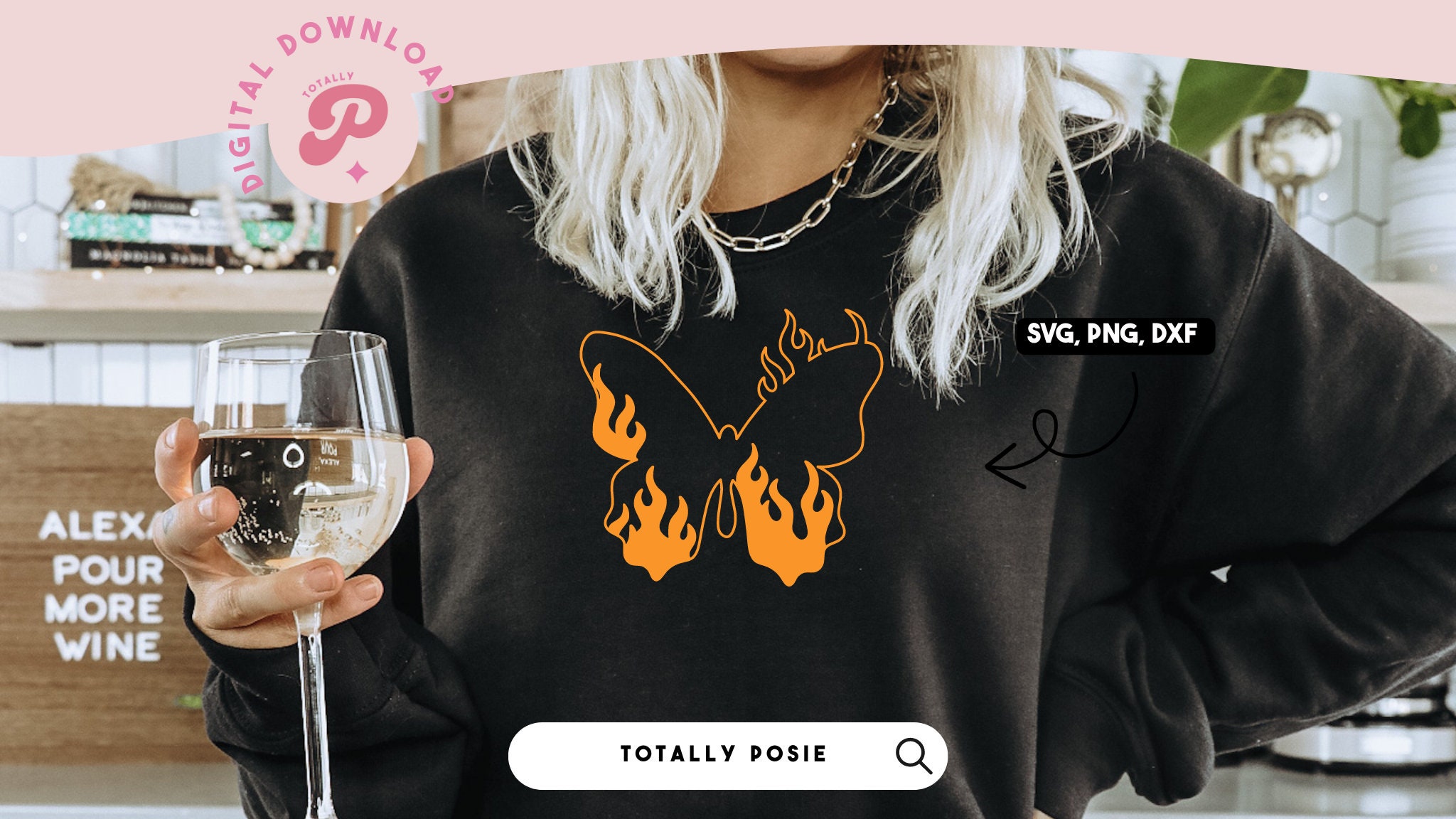 Flame Butterflies SVG Butterfly Stars Vector Doodles - Etsy