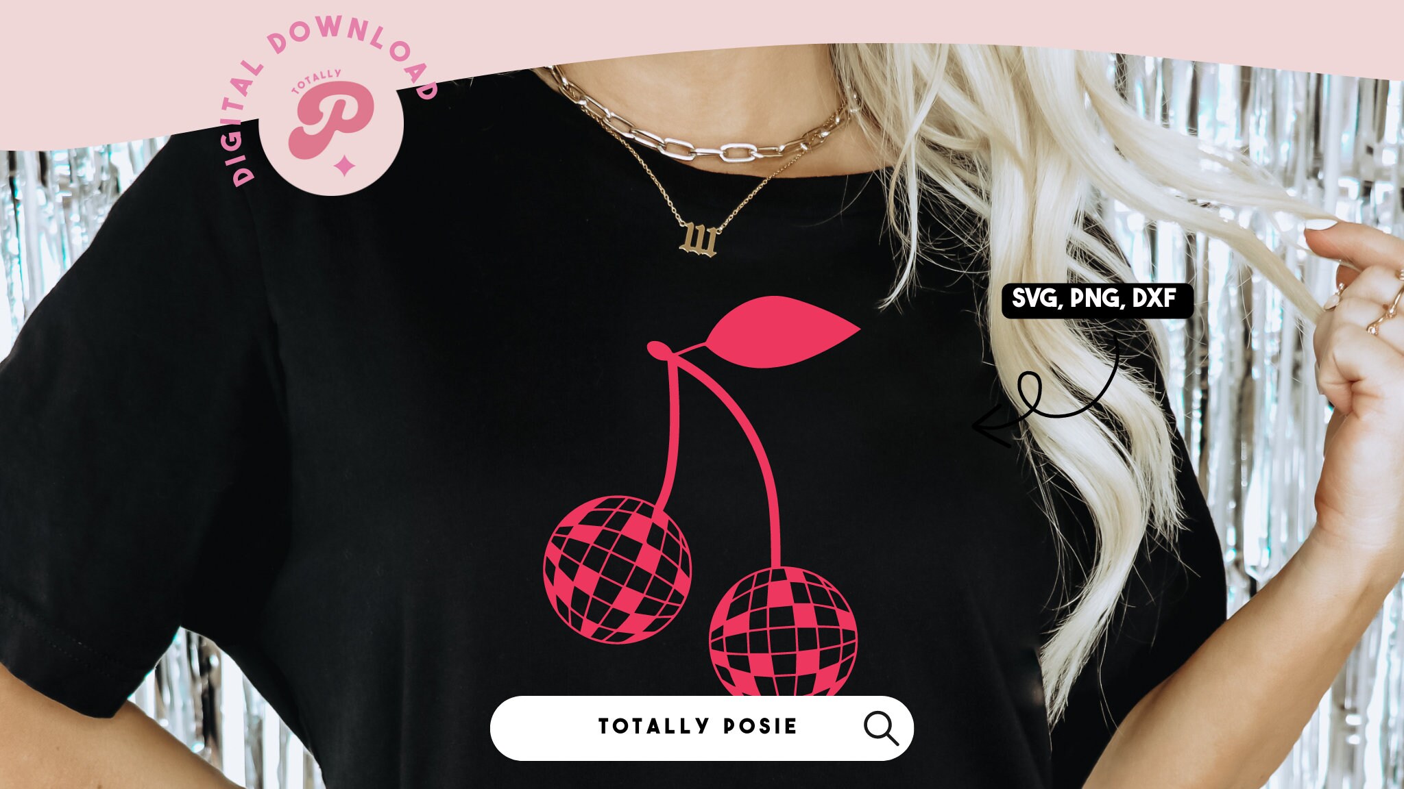 Cherry Disco Ball SVG | Clipart, Doodles, Graphic, Vector SVG, Sticker ...
