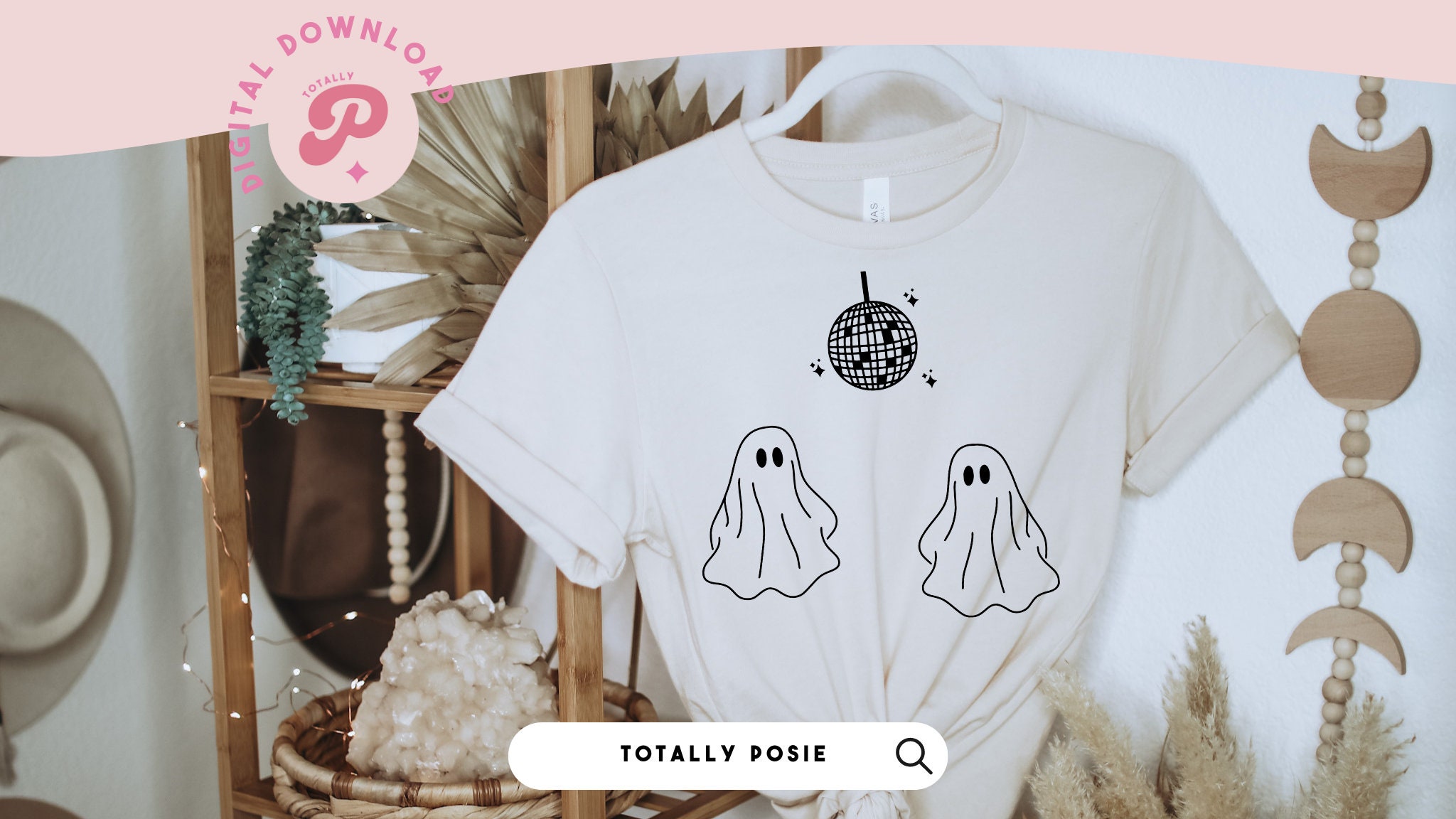 Ghost Spooky Disco SVG | Retro, Groovy, Halloween, Ghosts, Disco Ball ...