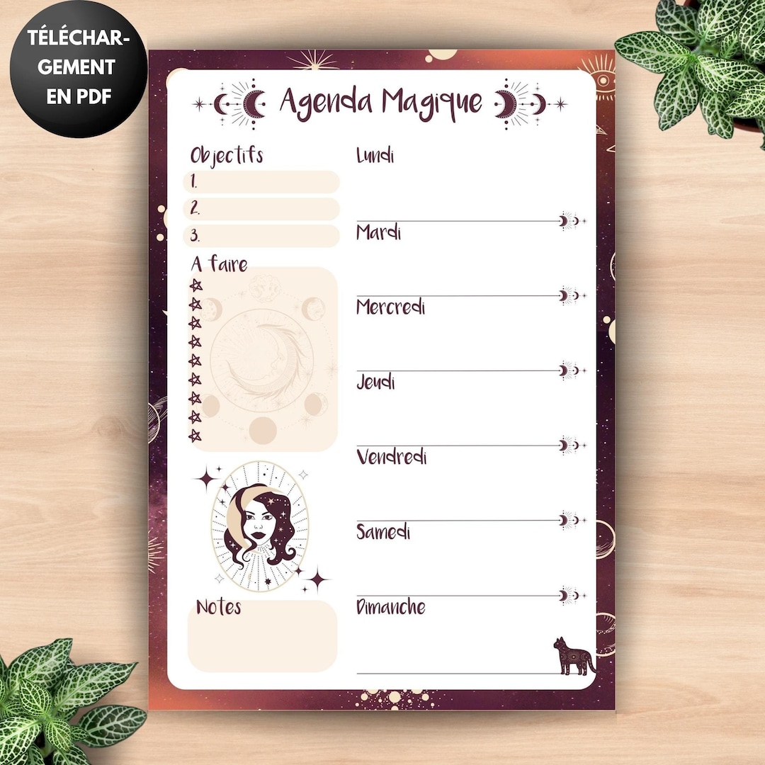Digital Witch Weekly Planner - Halloween Weekly Planner to Print at ...