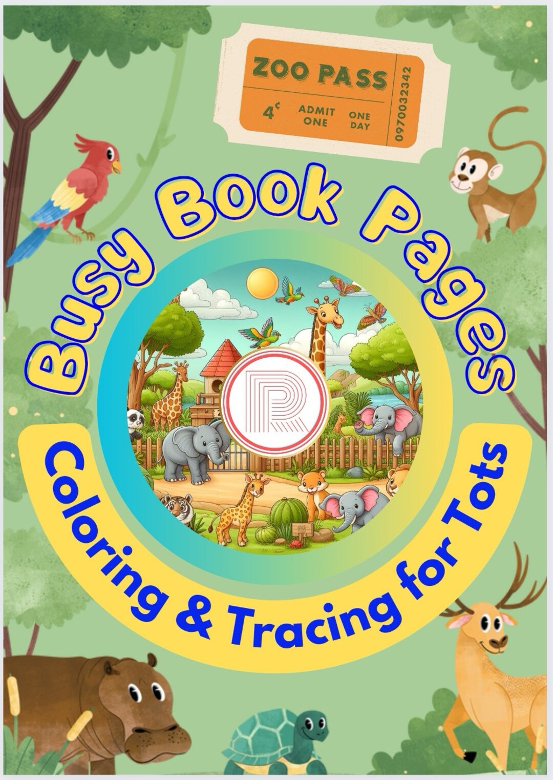 Kids Coloring, Tracing Sheets - Zoo Animals | Fun Printable Worksheets ...