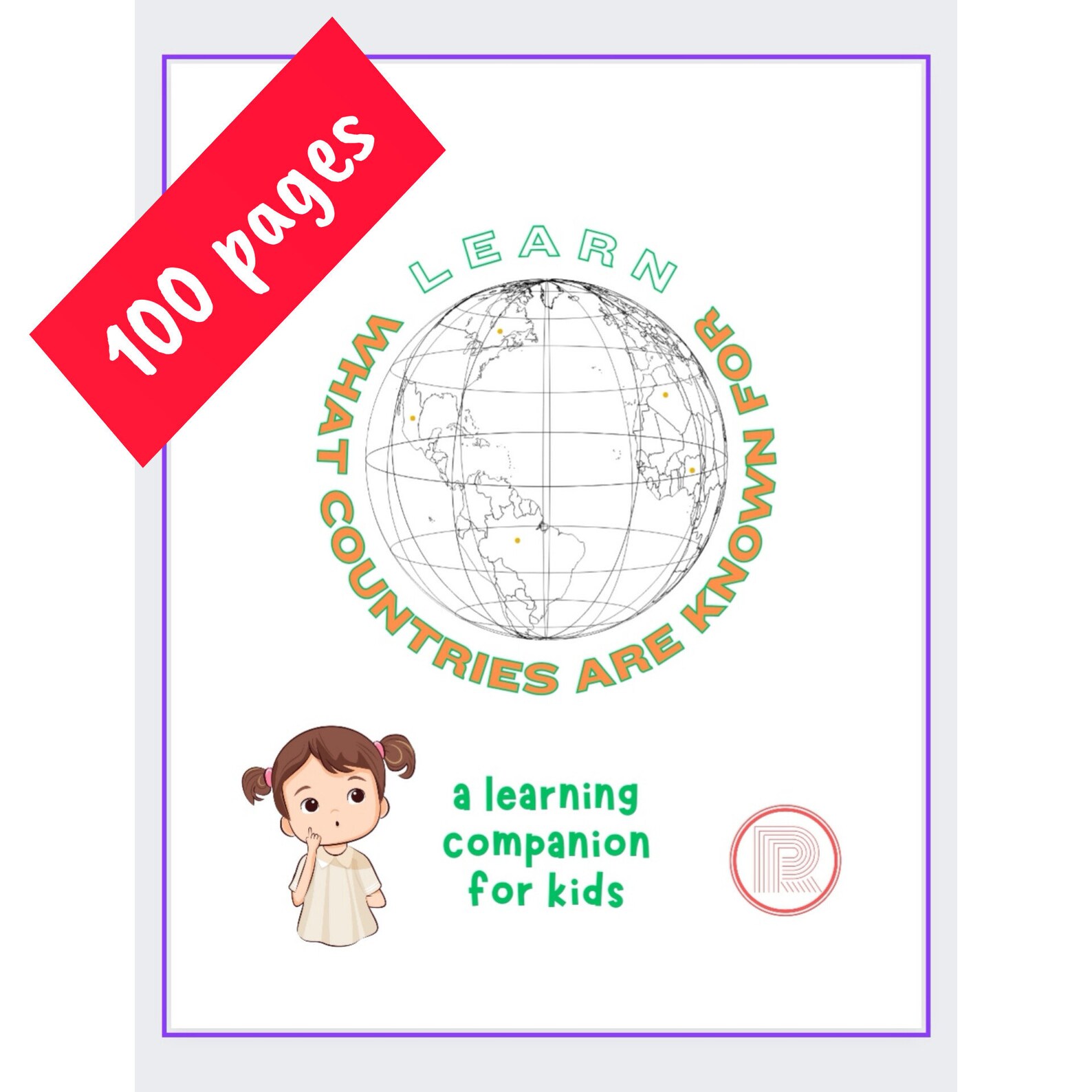 Country Landmarks Coloring Pages for Kids Explore Cultures, Foods ...