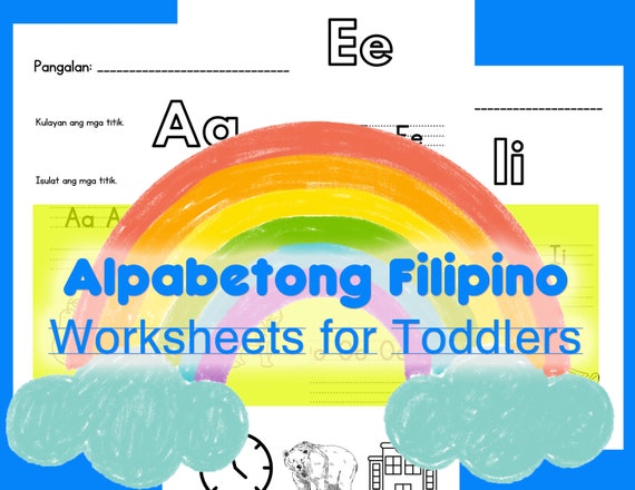 Alpabetong Filipino Worksheets for Toddlers - Etsy
