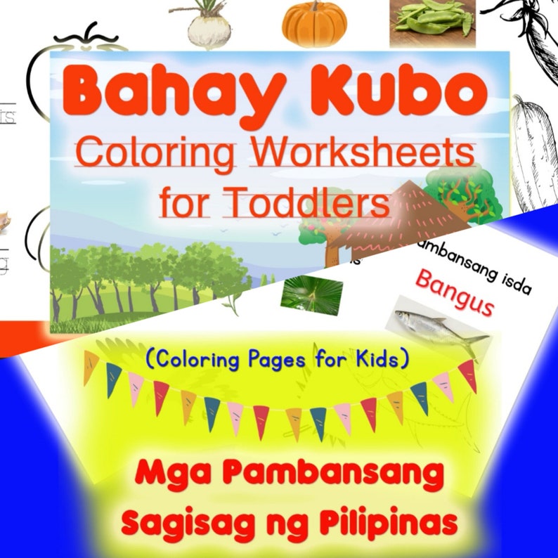 Bahay Kubo Coloring Book: Filipino Culture, Toddler Learning (PDF ...
