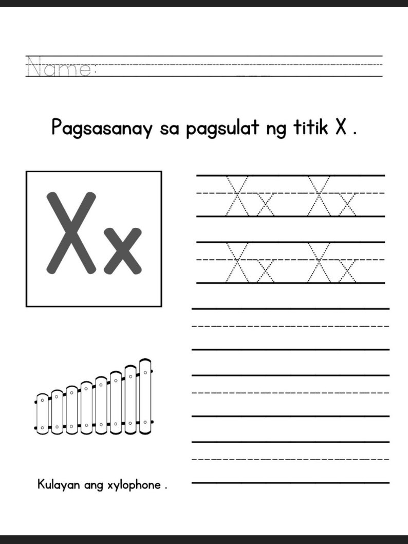 Filipino Alphabet Busy Book: Early Learning Printable (PDF) - Etsy
