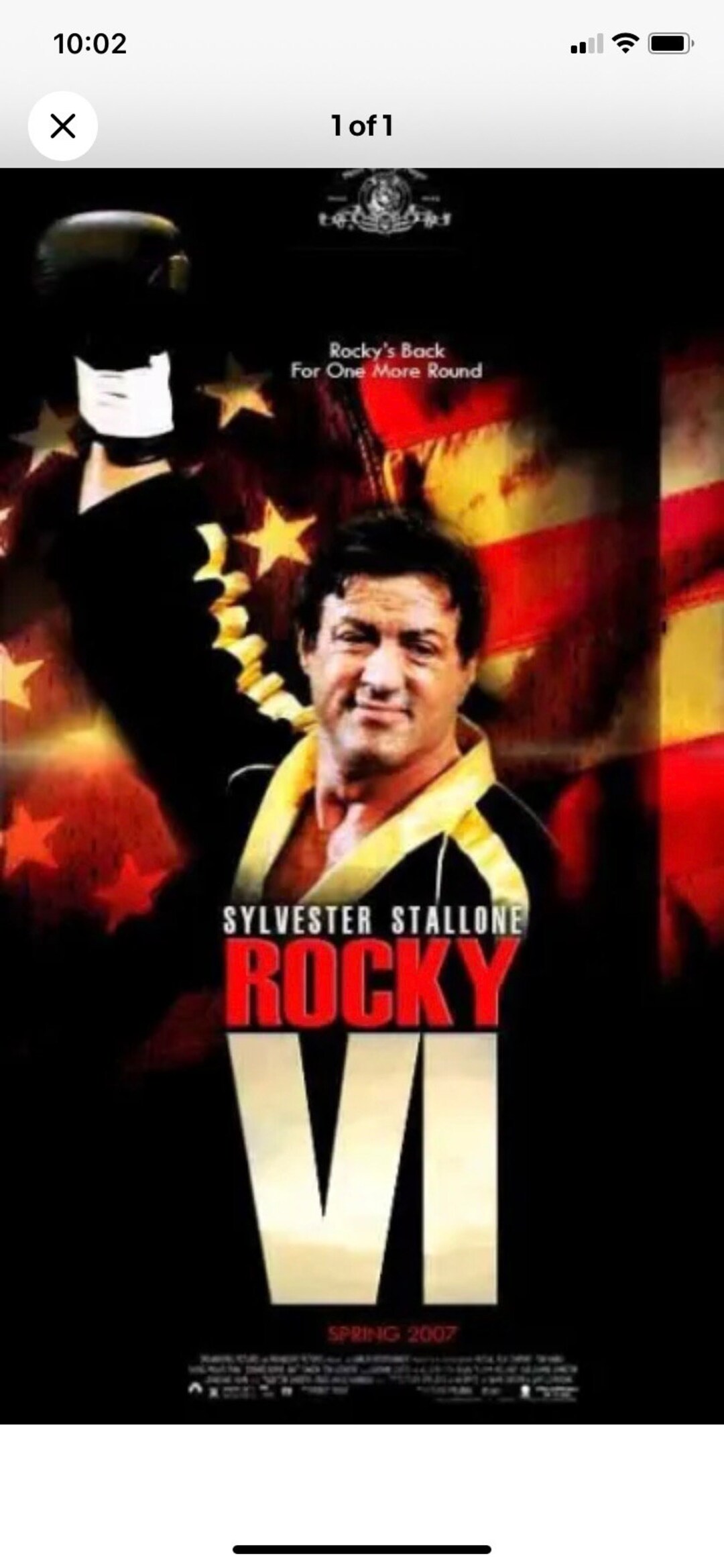Rocky 6 Sylvester Stallone 35mm Film Cell Keyring Keychain Movie ...