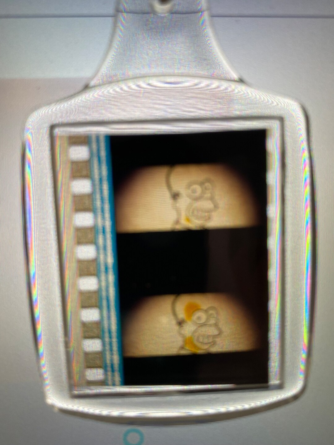 The Simpsons Cartoon 35mm Film Cell Keyring Keychain Movie Memorabilia ...