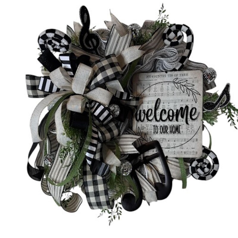 Musical Notes Wreath - Etsy