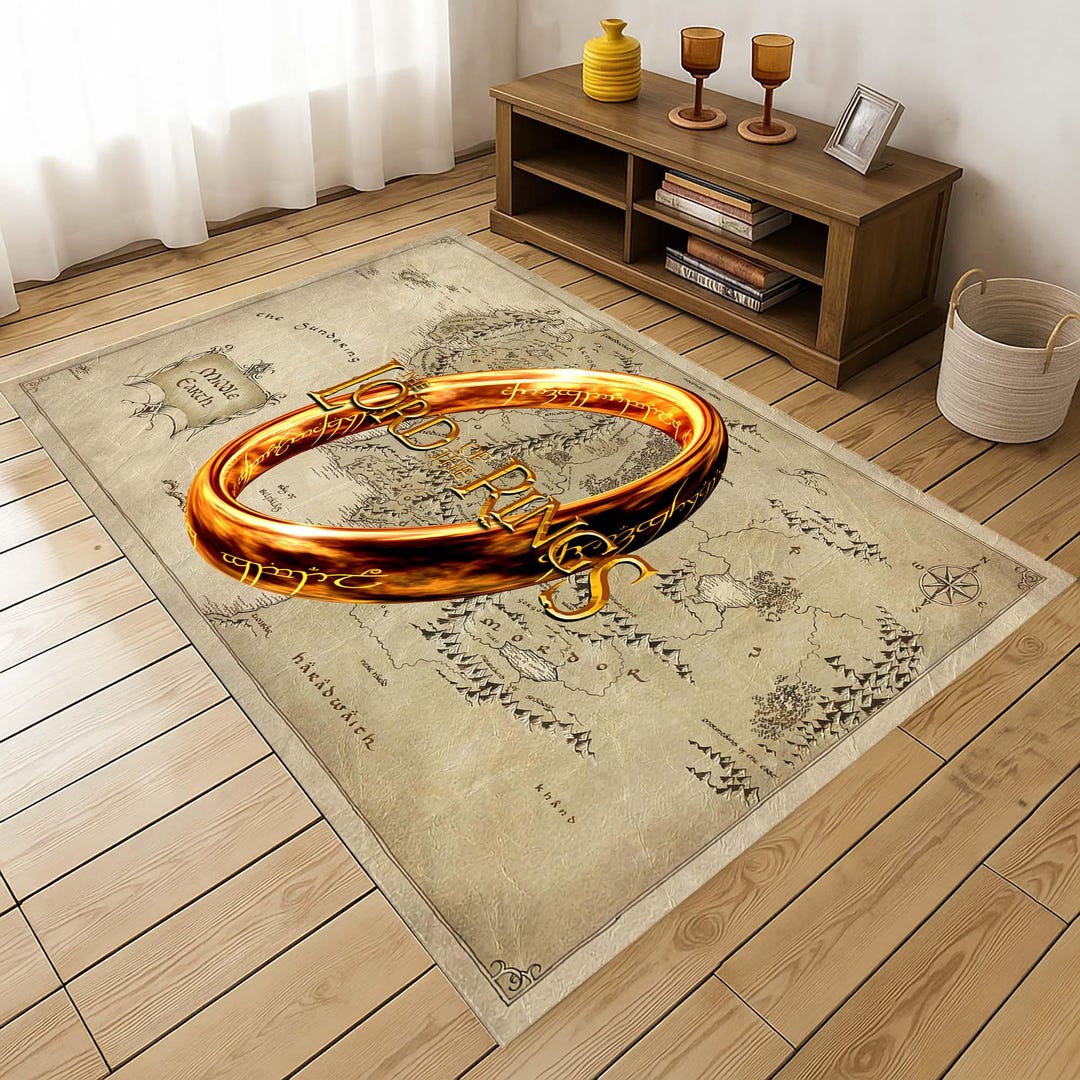 Middle Earth Map Print, Lord of the Rings Poster, Tolkien Wall Art ...