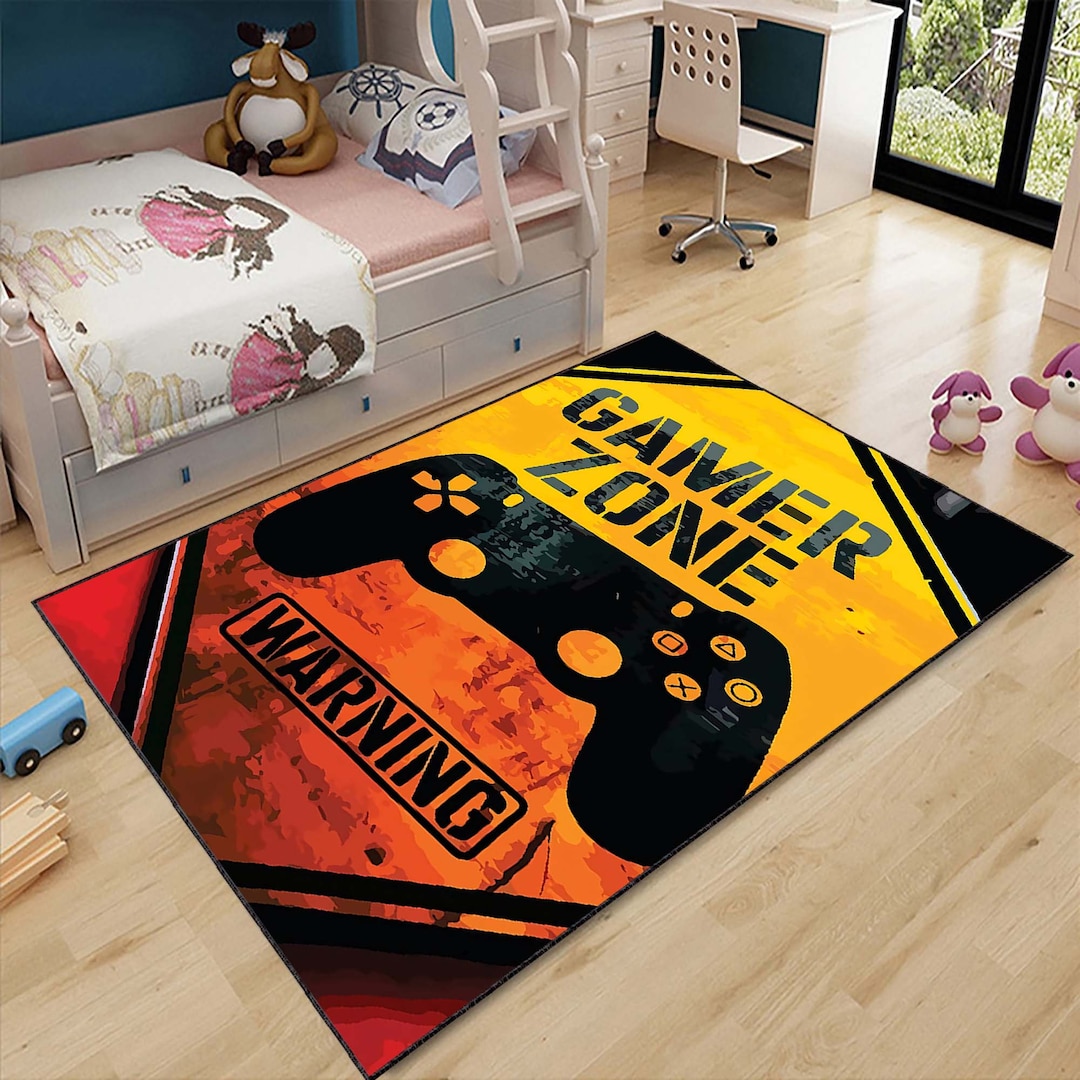 Gamer Rugs, Gaming, Game Play Rug, Gaming Control Rugs, Gift for Him ...