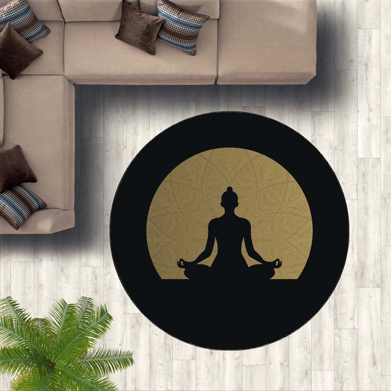Round Yoga Mat - Etsy