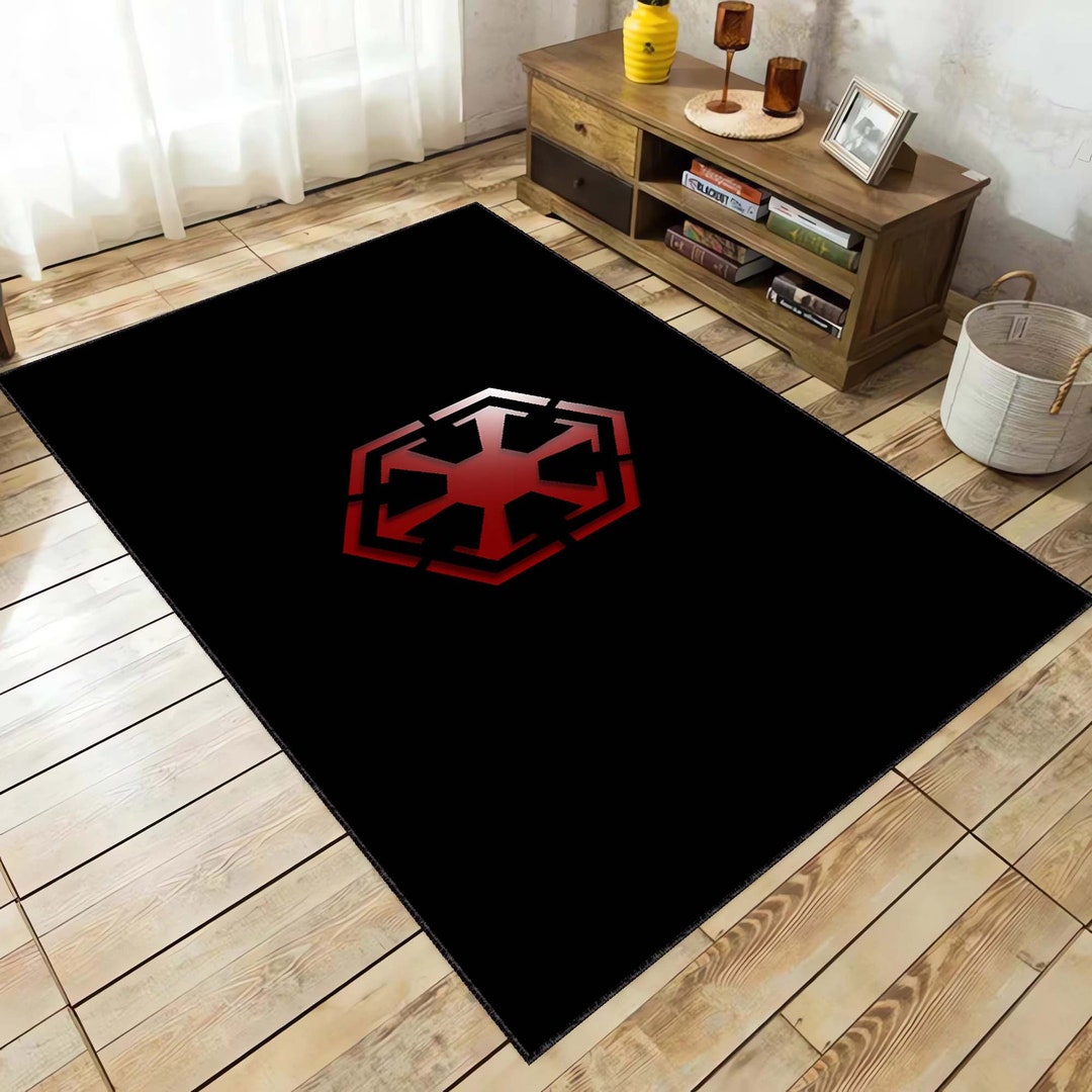 Star Wars Sith Logo Rug, Starwars Rug, Starwars Logo Rug, Teen Room Rug ...