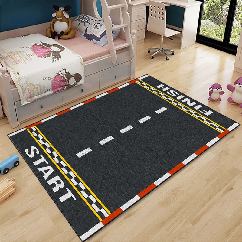 Race Track Rug - Etsy