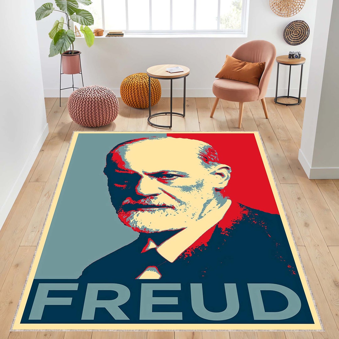 Sigmund Freud, Sigmund Freud Wall Rug, Office Decor, Therapy Decor ...