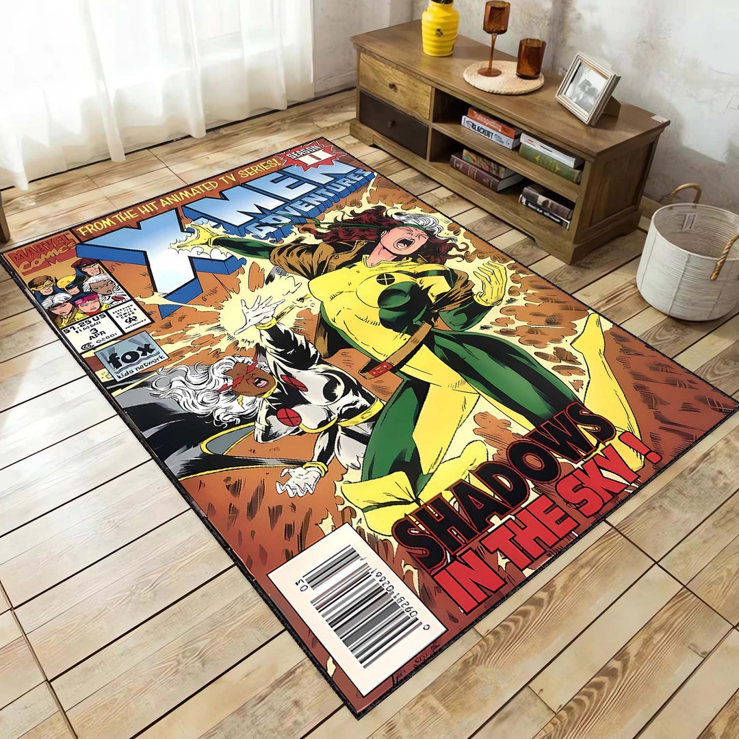 X-men Rug, Retro Magazine Cover Rug, X-men Carpet, Boys Room Rug ...