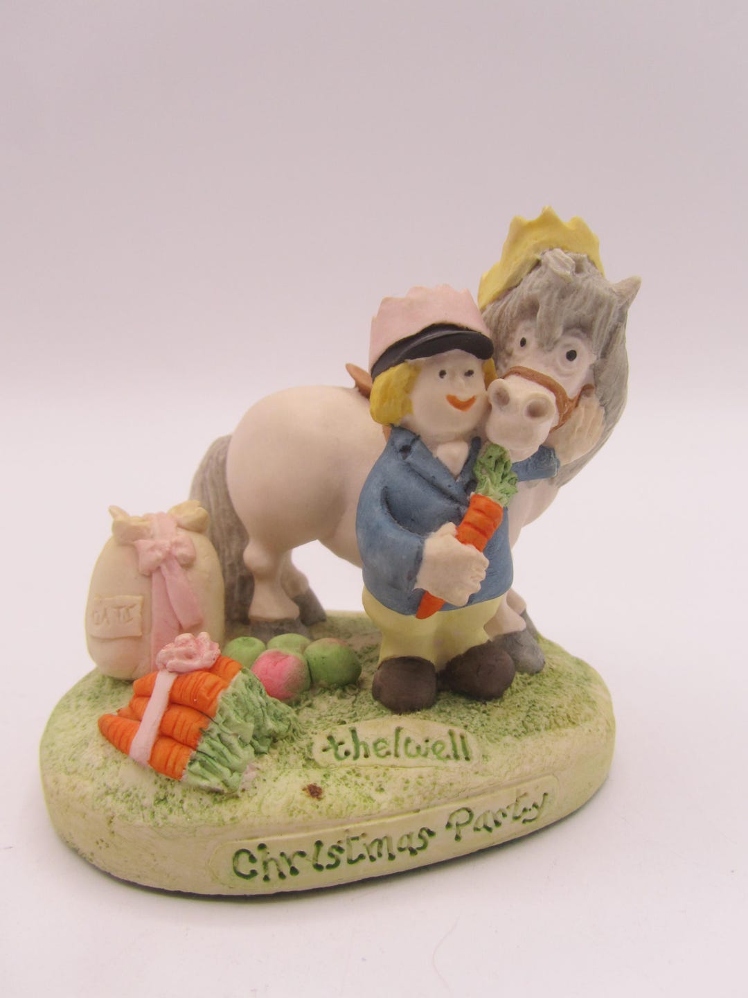 Vintage Thelwell Figurine - T50 - Christmas Party - Chiltern Collection ...