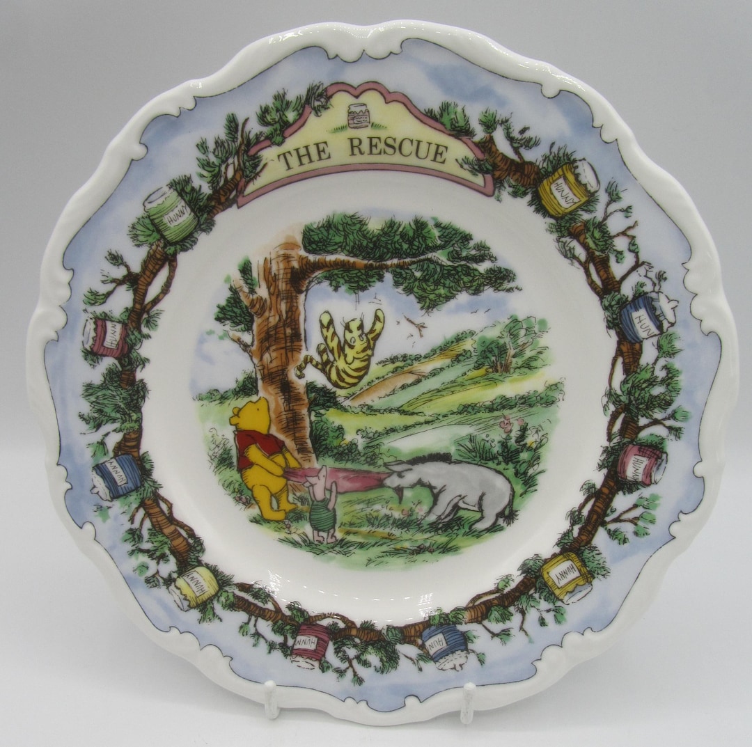 Royal Doulton Winnie the Pooh Collection Plate the Rescue - Etsy