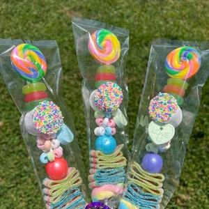 5 Large Pastel Candy Kabobs With FREE Tags - Etsy