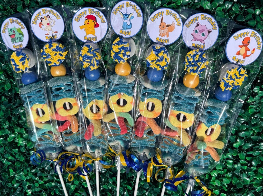10+ Anime Character Candy Kabobs: Party Favors With FREE Priority Mail ...