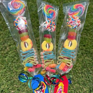Large Quantity Super Mario Candy Kabobs With FREE Personalized Tags ...